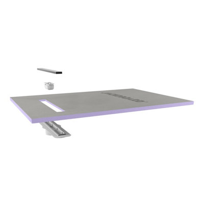 Jackoboard Aqua Line Easy Linear Drain Four Falls Tileable Wetroom Tray ...