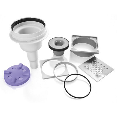 Jackoboard Standard Wetroom Tray Vertical Outlet Drain Kit