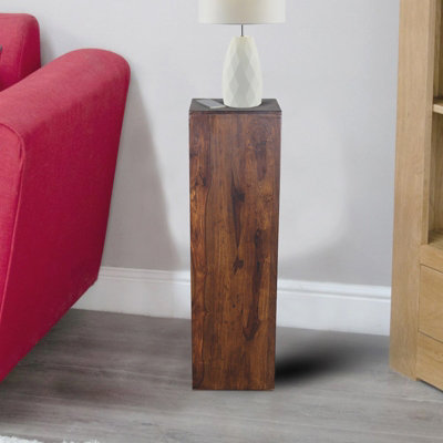 Buy Jaipur Small Lamp Table - Sheesham Wood - L15 x W15 x H65 cm - Honey Dark Finish at B&Q