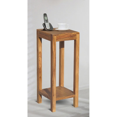 Jaipur Telephone Table with Shelf - Sheesham Wood - L30 x W30 x H70 cm ...