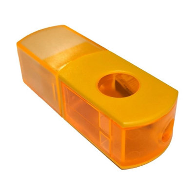 Jakar 2-in-1 Neon Pencil Sharpener & Eraser (Orange) - Compact ...