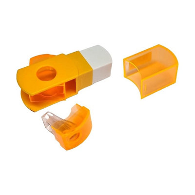 Jakar 2-in-1 Neon Pencil Sharpener & Eraser (Orange) - Compact ...