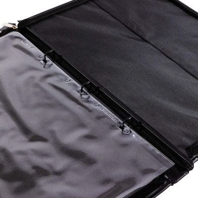 Jakar A3 Portfolio Carry Case - Waterproof with Ring Binders, 2 Pockets ...