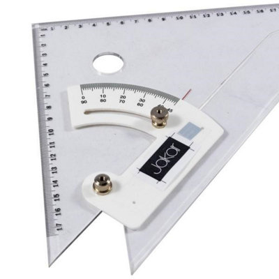 Jakar Adjustable Set Square - 200mm (10.5") With Canvas Pouch (2052 ...