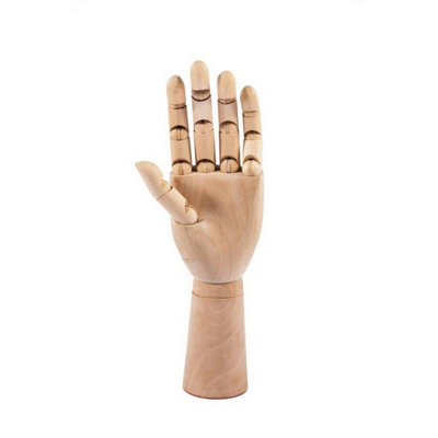 JAKAR WOODEN HAND MANIKIN - 12.5"(30CM) LARGE MALE LEFT HAND ...