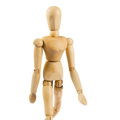 Jakar Wooden Male Manikin - 12.5" (30cm) Fully Articulated Movable ...