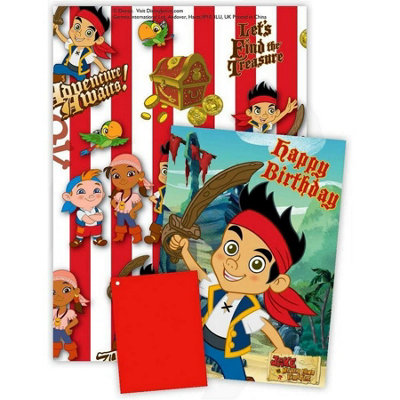 Jake And The Never Land Pirates Birthday Gift Wrap Sheets Set ...