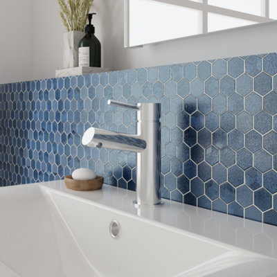 James Parker - Aquaflow Mono Basin Mixer With Push Button Waste