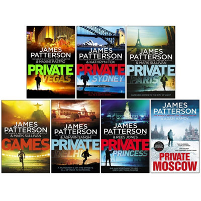 James Patterson Private Series Books 9 - 15 Collection Set (Private ...