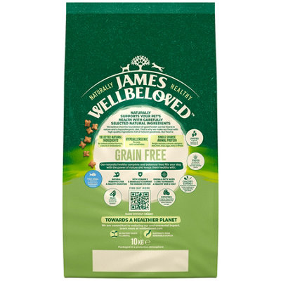 James Wellbeloved Adult Dog Maintenance Grain Free Fish Kibble 10kg