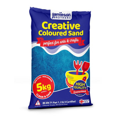 Jamieson Brothers Creative Blue Coloured Dry Play Sand 5kg Bag