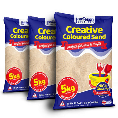 Jamieson Brothers Creative Natural Moist Play Sand 15kg Bag | DIY at B&Q