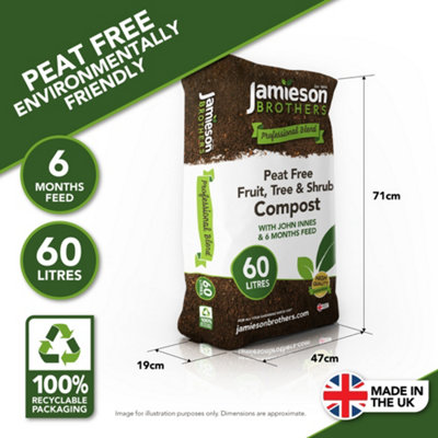 Jamieson Brothers Professional Peat Free Fruit, Tree and Shrub Compost ...