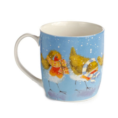 Jan Pashley Robin and Penguin Mug Set