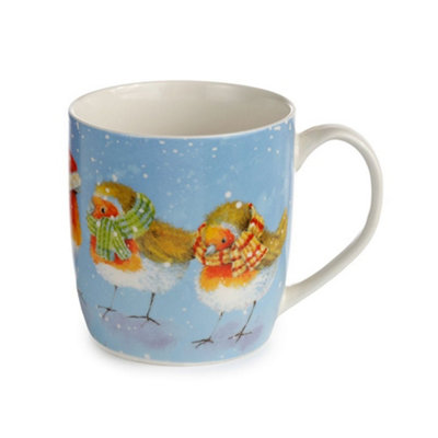 Jan Pashley Robin and Penguin Mug Set