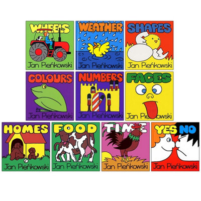 Jan Pienkowski 10 Books Children Collection Set (Wheels, Weather ...