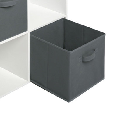 Jane - 2x4 Cube Storage Unit with baskets - White