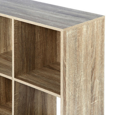 Jane - 3x3 Bookcase - Cube storage boxes (Oak)