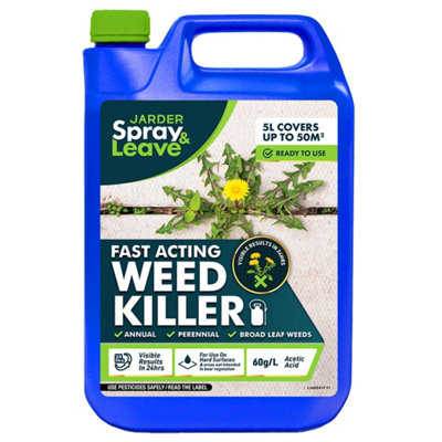 Jarder Fast Acting Strong Weed Killer for Hard Surfaces 5L