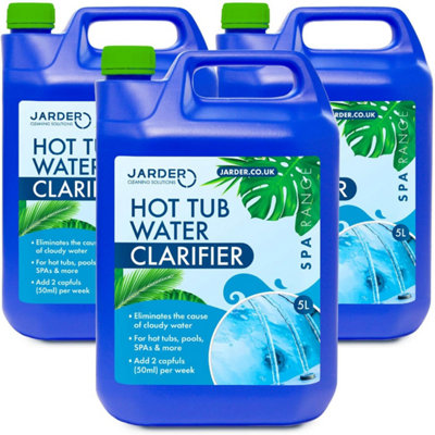 Jarder Hot Tub and Swimming Pool Water Clarifier 3 x 5L