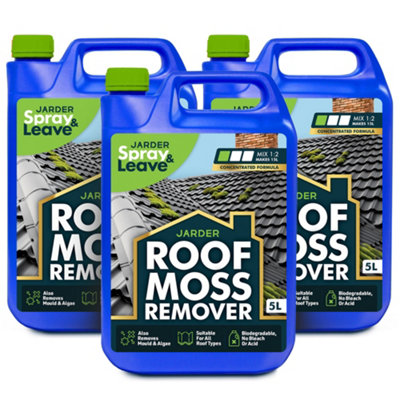 Jarder Moss Remover for Roofs 3 x 5L - Super Strength Formula