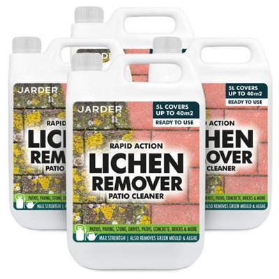 Jarder Rapid Action Lichen Remover and Patio Cleaner 4 x 5L