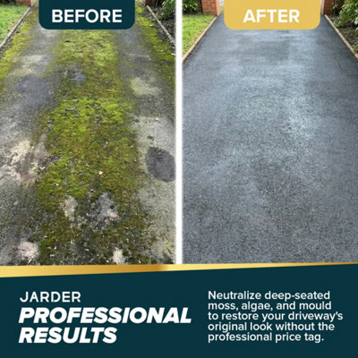 Jarder Tarmac Cleaner 3 x 5L - Removes Moss, Algae and More