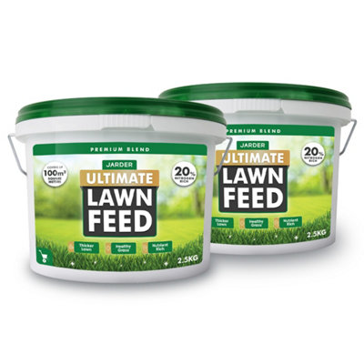Jarder Ultimate NPK Lawn Feed Fertiliser 2 x 2.5kg - Boosts Grass ...