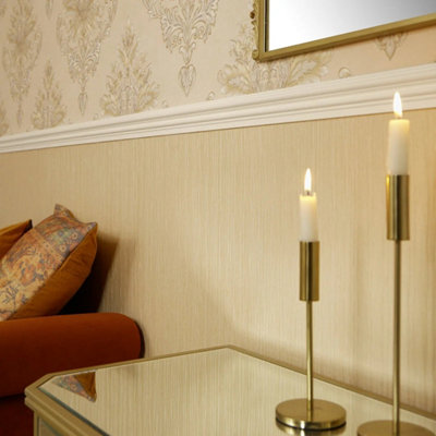 Jasmine Shimmer Wallpaper in Gold