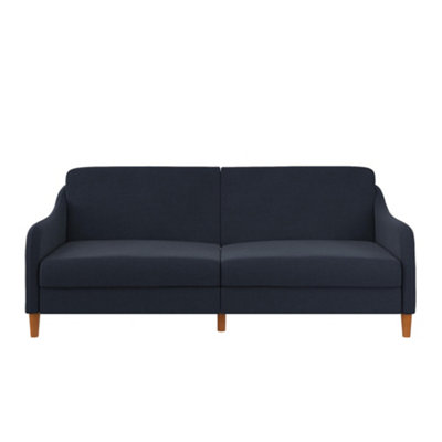 Jasper coil 3-seater Sofa Bed in navy fabric