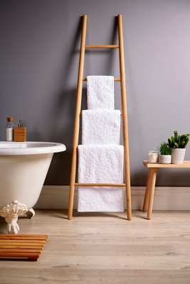 Jasper Heavyweight Guest Towel 2 Pack - White - 750gsm