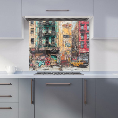 Jasper Reed: 00017 Premium Glass Kitchen Splashback W900mm x H750mm