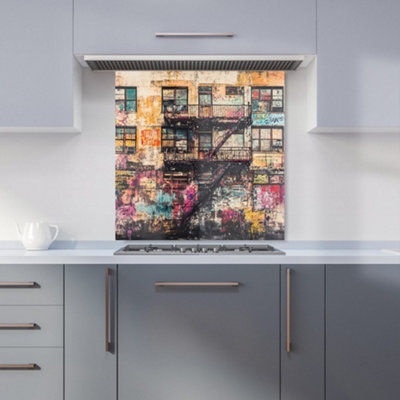 Jasper Reed: 00019 Premium Glass Kitchen Splashback W600mm x H600mm