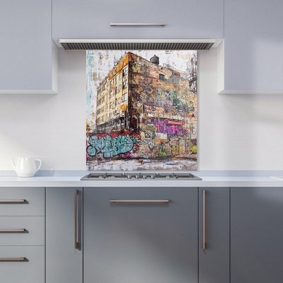 JASPER REED: 00024 PREMIUM GLASS KITCHEN SPLASHBACK W600MM X H650MM