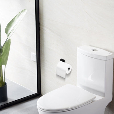 JASSFERRY 143mm Black Wall Mounted Toilet Paper Holder Toilet Roll ...