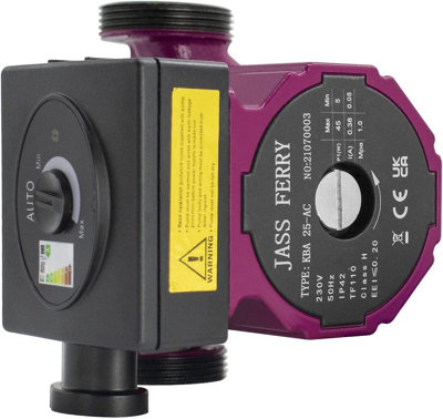 JASSFERRY Central Heating Pump A-Rated Hot Water Heat Circulation ...
