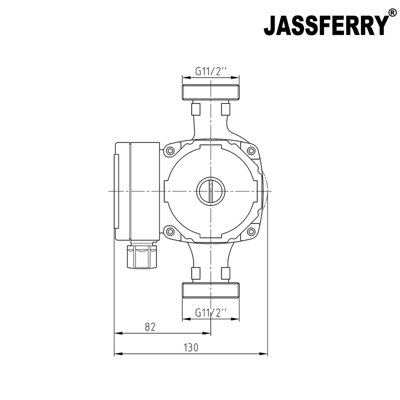 JASSFERRY Central Heating Pump A-Rated Hot Water Heat Circulation ...