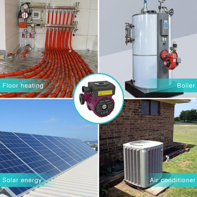 JASSFERRY Central Heating Pump A-Rated Hot Water Heat Circulation ...
