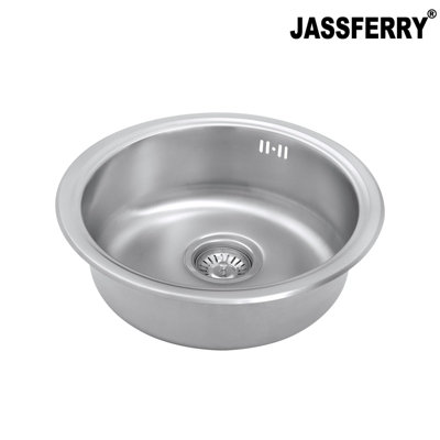JASSFERRY Small Campervan Kitchen Sink 145mm Depth Stainless Steel ...