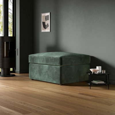 Jay-Be Footstool Bed - Luxe Velvet Airforce