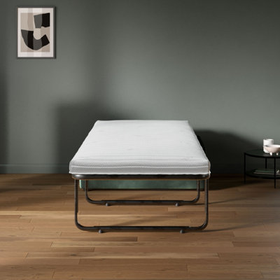 Jay-Be Footstool Bed - Luxe Velvet Airforce