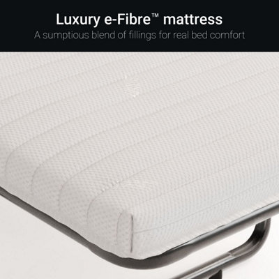 Jay-Be Footstool Bed - Luxe Velvet Airforce