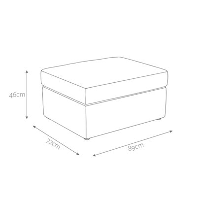 Jay-Be Footstool Bed - Luxe Velvet Airforce