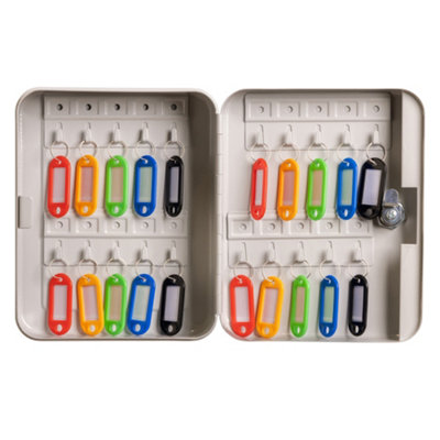 Jazooli Lockable Key Cabinet - Wall Mountable Key Safe, Secure Barrel ...