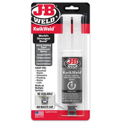JB Weld KwikWeld Quick Setting Steel Reinforced Epoxy Adhesive Strong ...