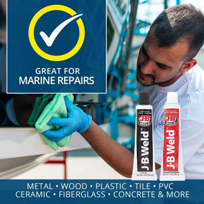 JB Weld Original Cold Weld Steel Reinforced Epoxy Metal Wood Plastic ...