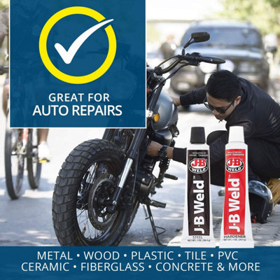 JB Weld Original Cold Weld Steel Reinforced Epoxy Metal Wood Plastic ...