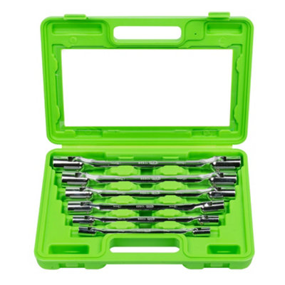 JBM Tools 6pc 12pt Double Swivel Socket Wrench Set