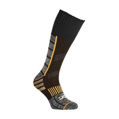 JCB 1 Pair Anti Blister Double Layer Work Socks 9-12 A Black | DIY at B&Q