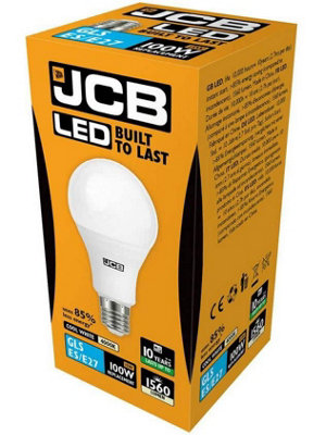 JCB 14w ES 4000k Frosted GLS LED Light Bulb - Cool White at B&Q